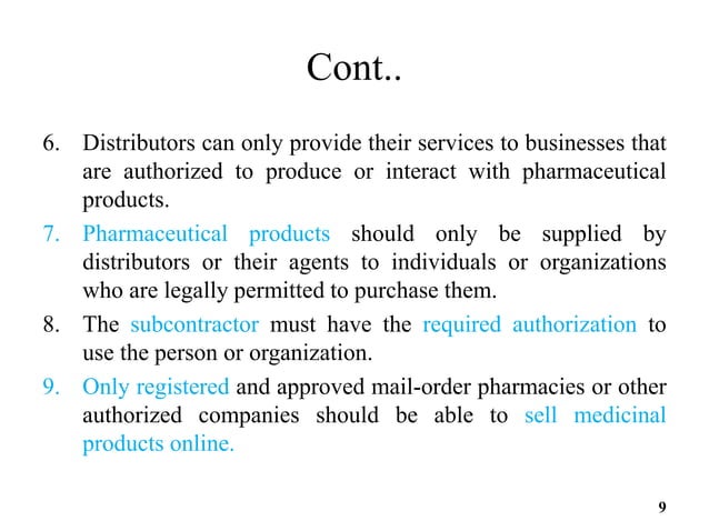 Good Distribution Practices | PPTX