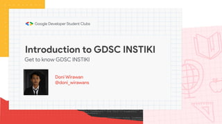 Introduction to GDSC INSTIKI.pptx