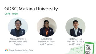 Introduction to GDSC Universitas Matana | PPT