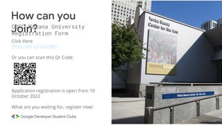 Introduction to GDSC Universitas Matana | PPT