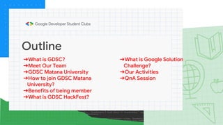 Introduction to GDSC Universitas Matana | PPT