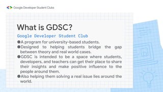 Introduction to GDSC Universitas Matana | PPT