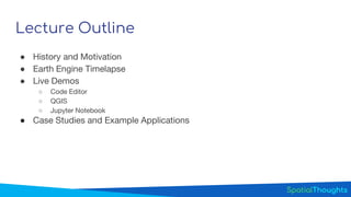 Introduction to Google Earth Engine- GEE helping in image analysis.pptx ...