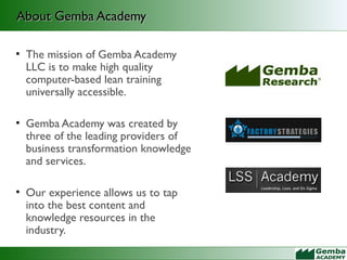 Introduction to gemba academy | PPT