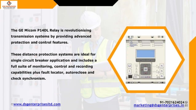 Introduction to GE Micom P14DL Empowering Alstom Agile Transmission ...
