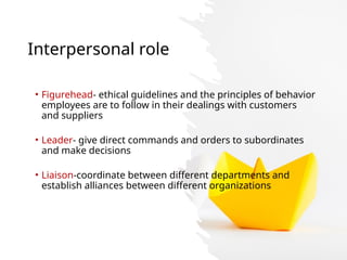 Introduction to General Management lectures | PPTX