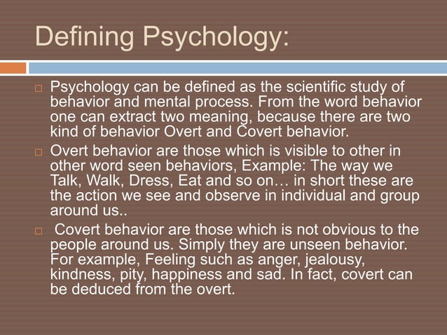 Introduction to general psychology | PPT