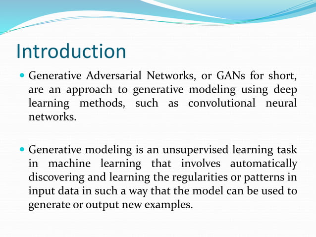 Introduction to generative adversarial networks (GANs) | PPT