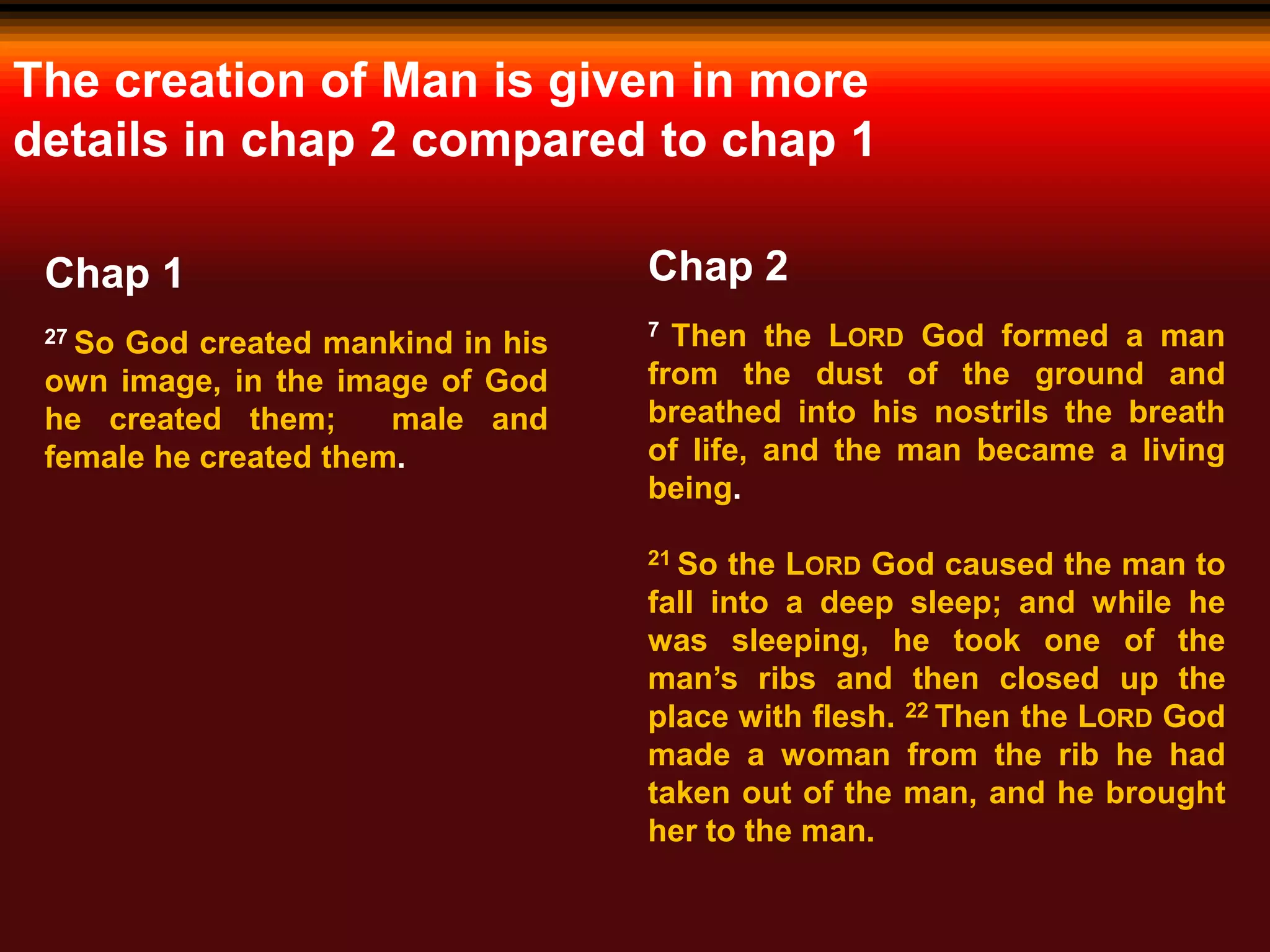 Introduction to Genesis part II | PPTX