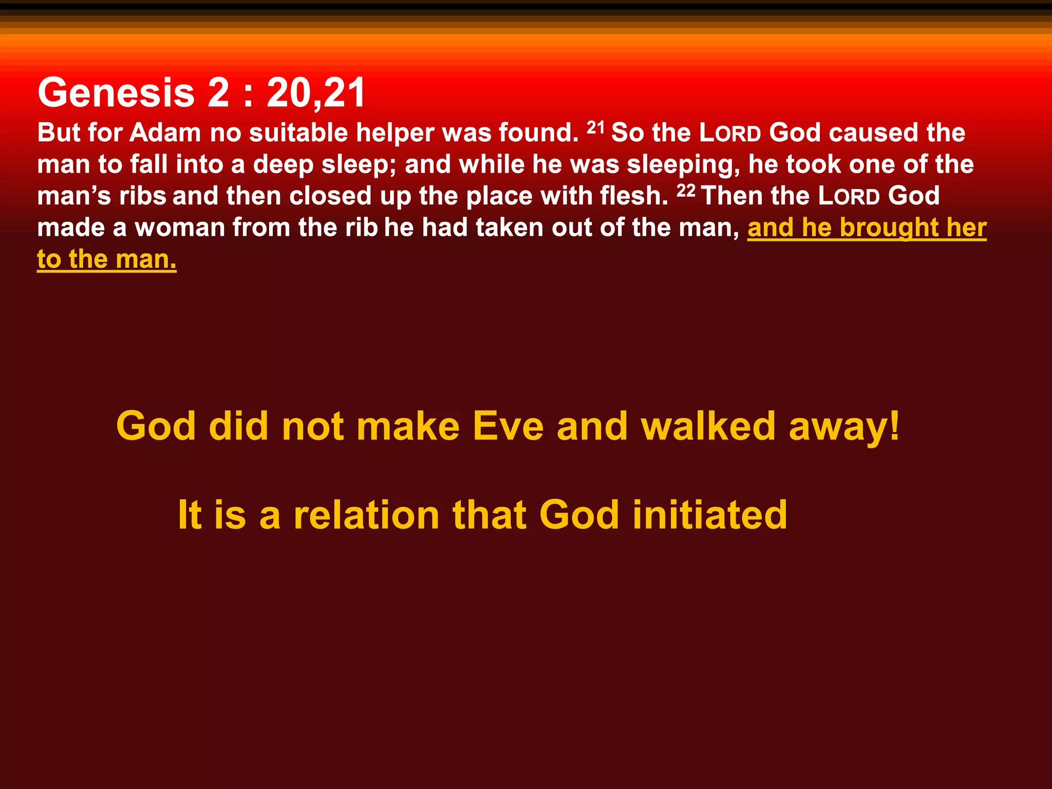 Introduction to Genesis part II | PPTX