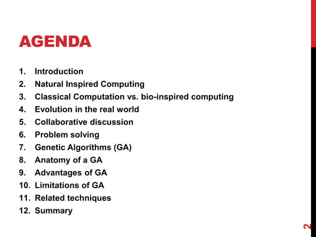 Introduction to Genetic Algorithms | PPTX