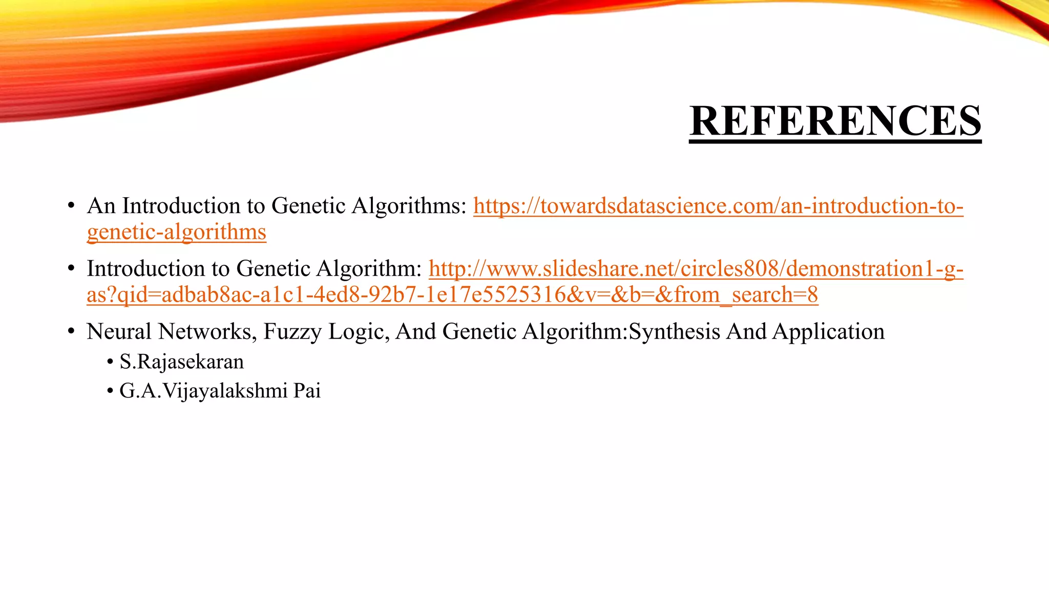 Introduction To Genetic Algorithms Ppt