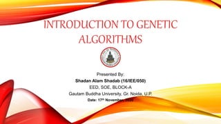 Introduction to genetic algorithms | PPT