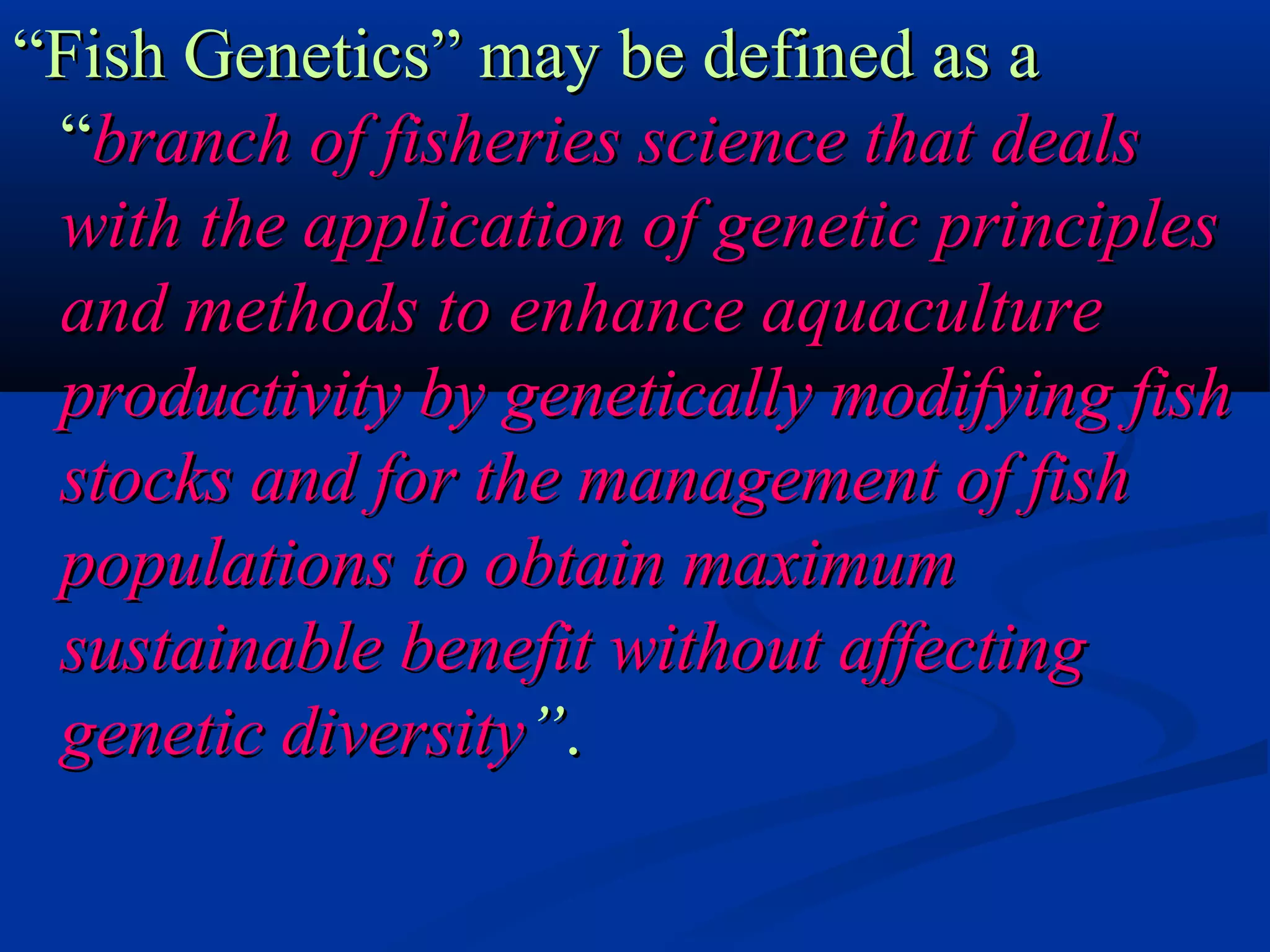 Introduction to genetics and breeding | PPT