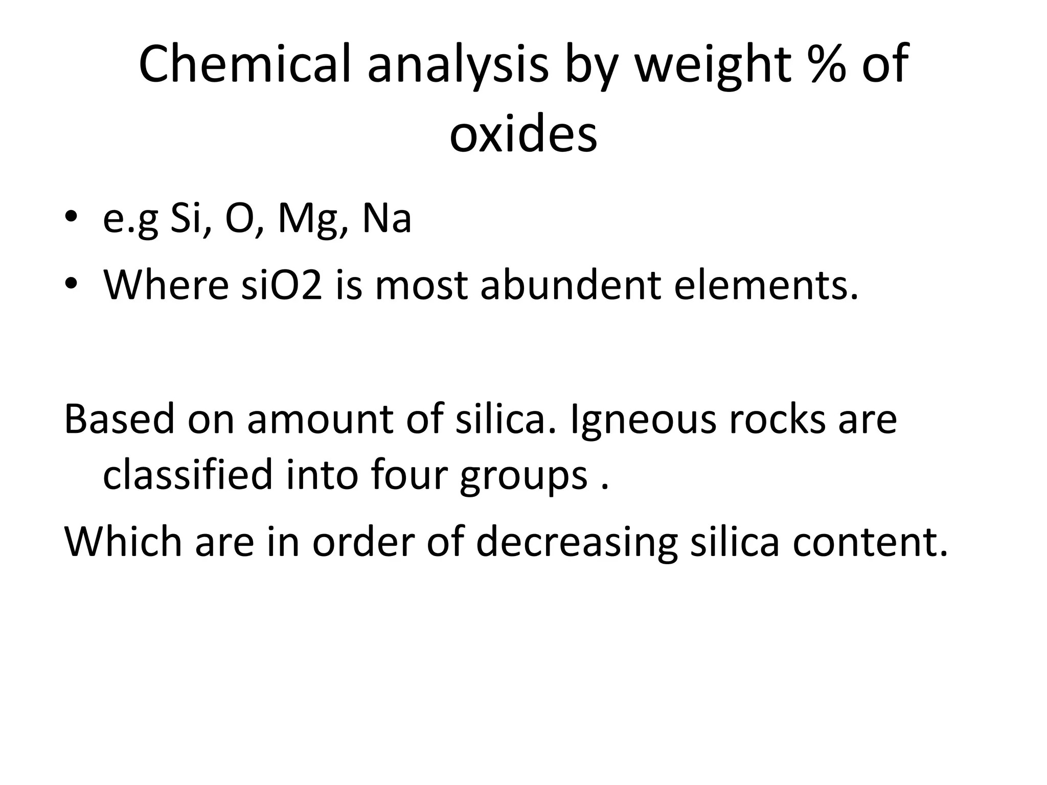 Introduction to Geochemistry of Igneous Rocks | PPTX