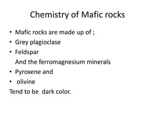 Introduction to Geochemistry of Igneous Rocks | PPTX
