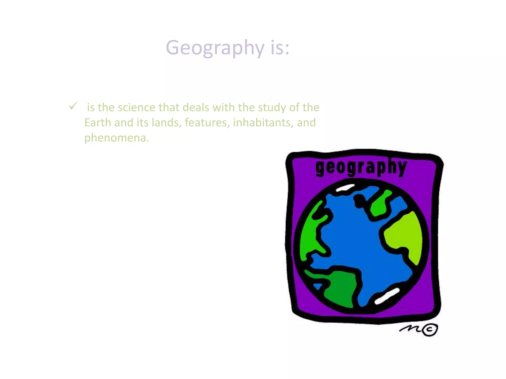 Introduction to geography | PPT