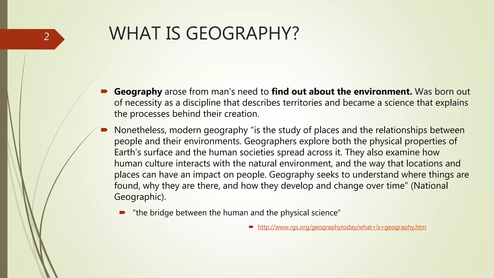 Introduction to geography | PPTX