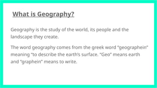 Introduction to Geography Grade 8 2023.. | PPTX