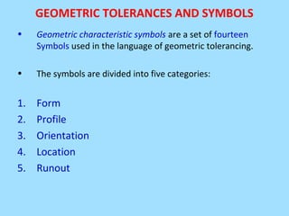 Introduction to Geometric Dimensioning and Tolerancing (GD&T) | PPT