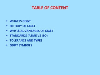 Introduction to Geometric Dimensioning and Tolerancing (GD&T) | PPT