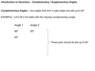 Introduction to geometry | PPT