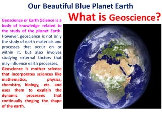 What is Geoscience?Objectives. | PPTX