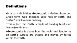 Introduction to Geotectonic and Geodynamics | PDF
