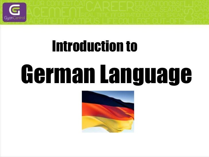 Introduction to german language