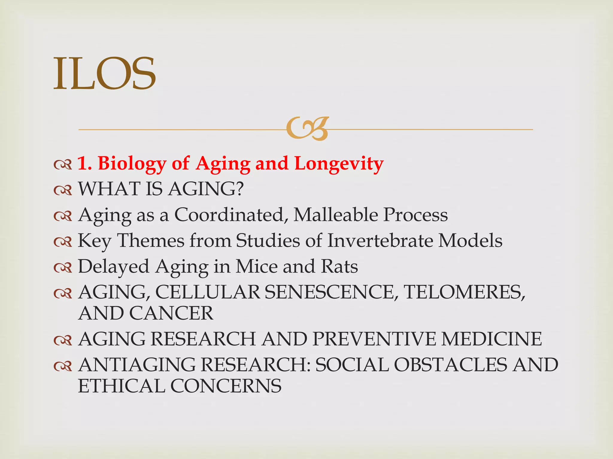 Introduction to gerontology | PPTX
