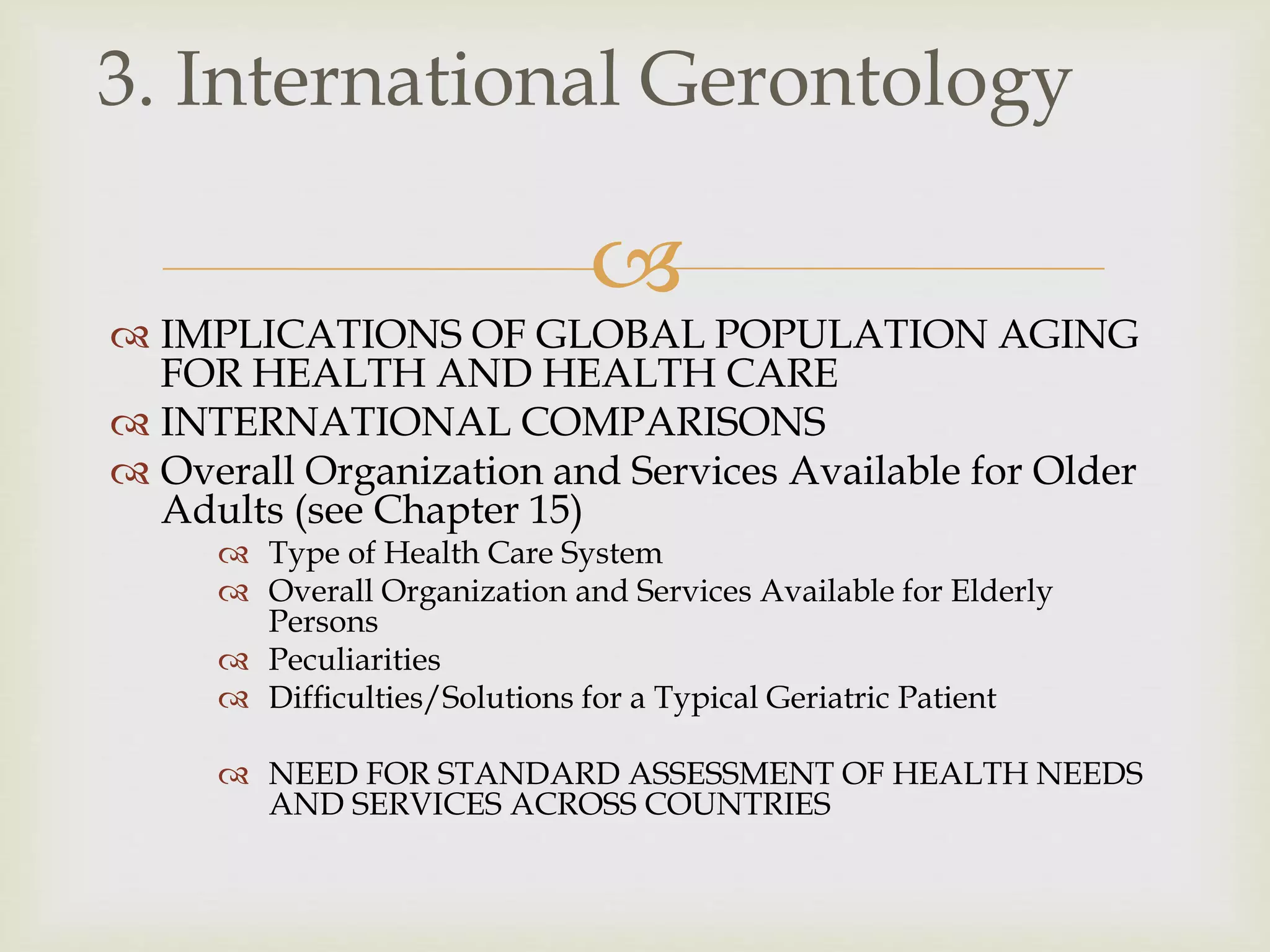 Introduction to gerontology | PPTX