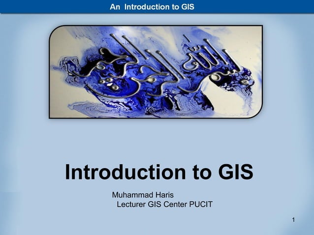 Introduction to gis | PPT | Geography | Science