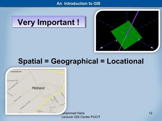 Introduction to gis | PPT | Geography | Science