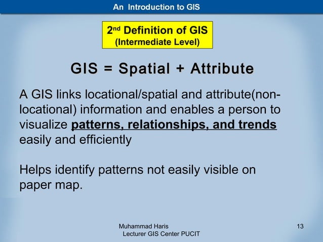 Introduction to gis | PPT | Geography | Science