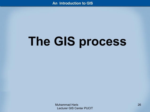 Introduction to gis | PPT | Geography | Science