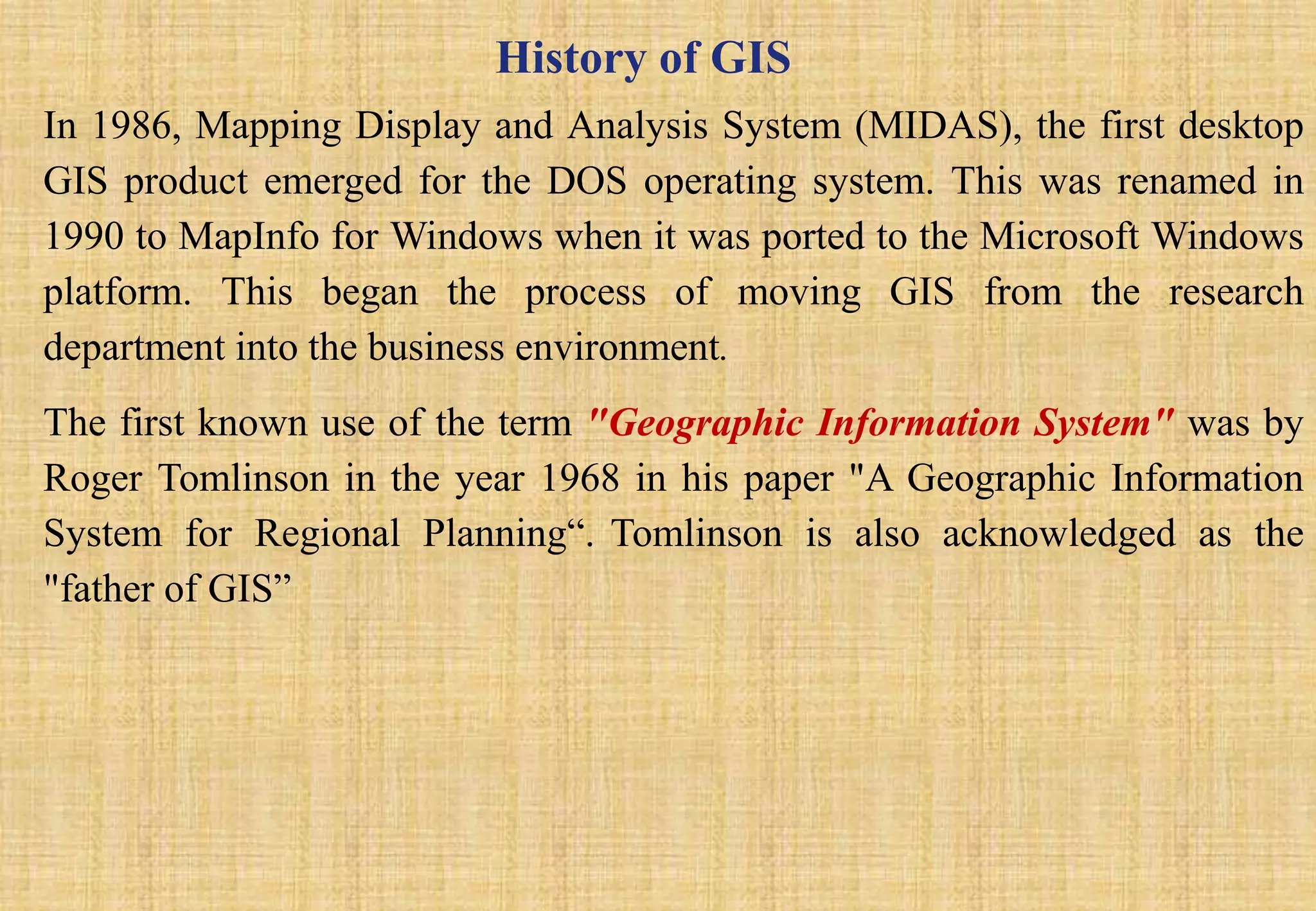 Introduction to gis | PPTX