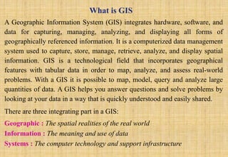 Introduction to gis | PPTX