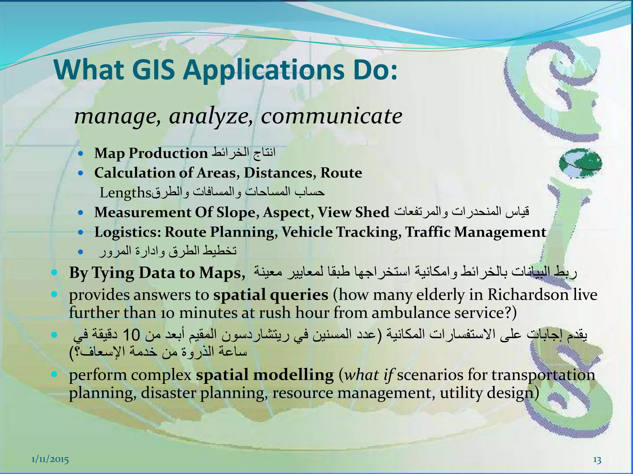 Introduction To GIS | PPTX