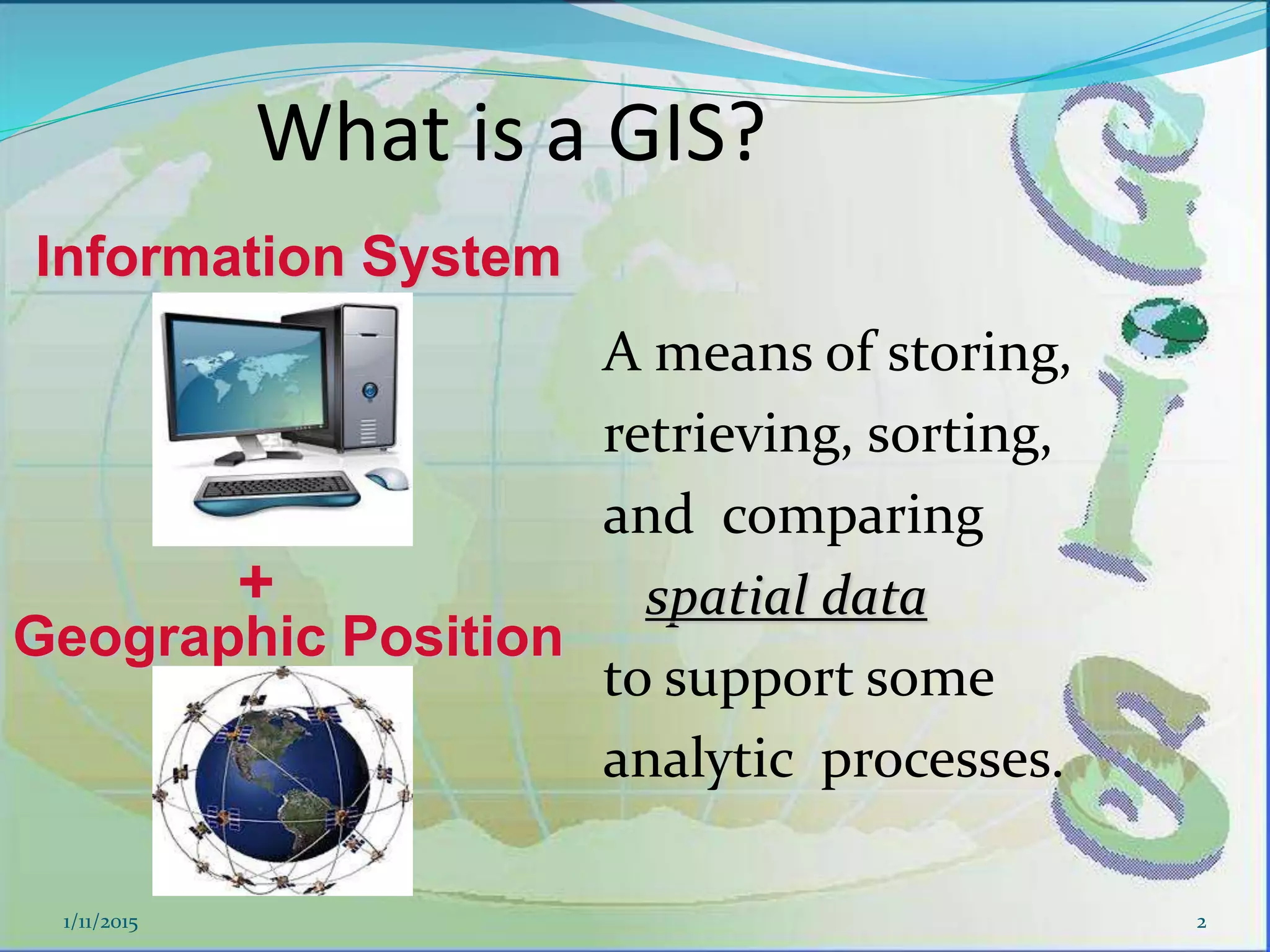 Introduction To GIS | PPTX