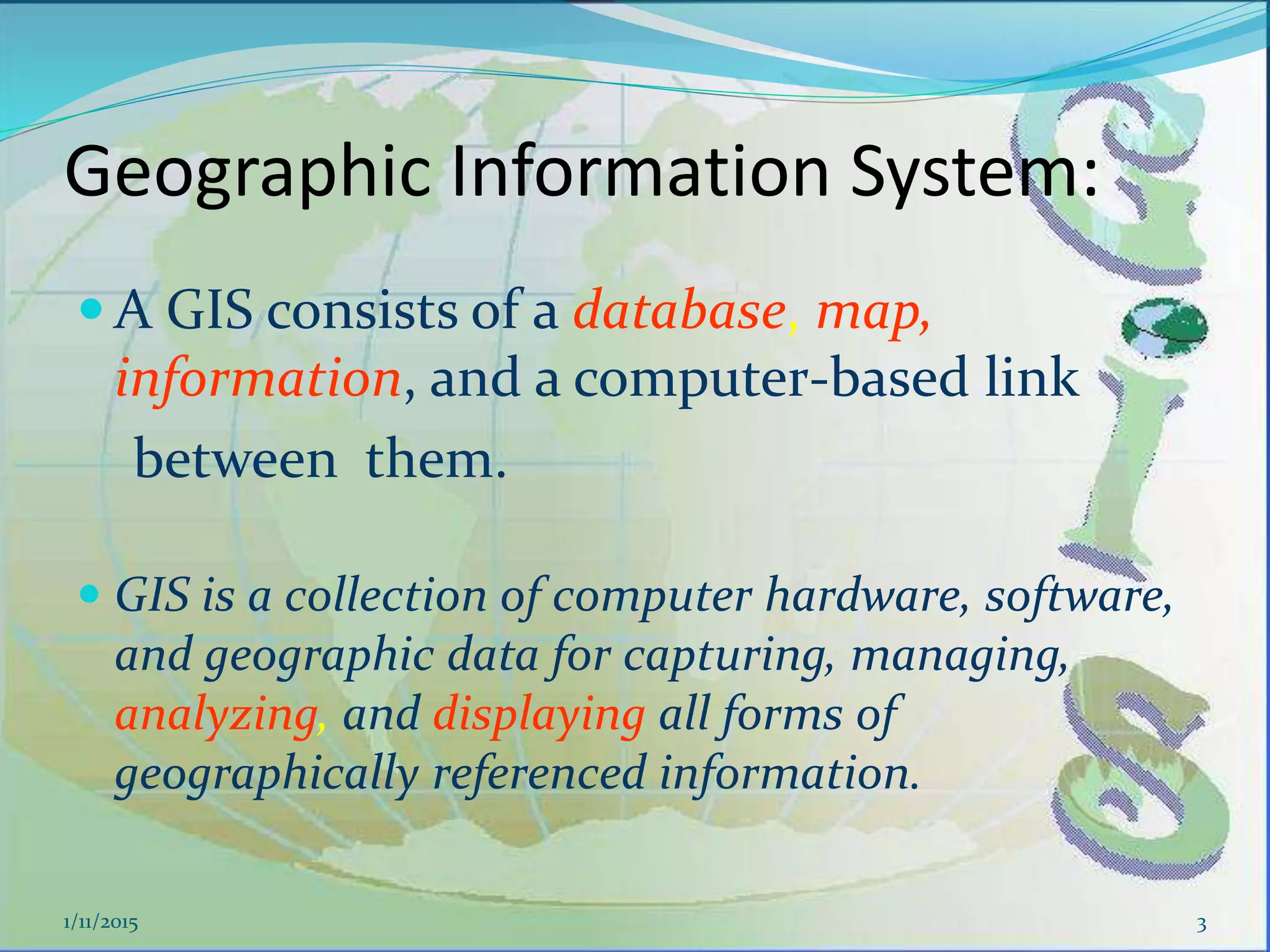 Introduction To GIS | PPTX
