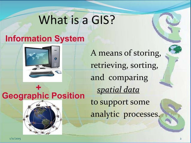 Introduction To GIS | PPT