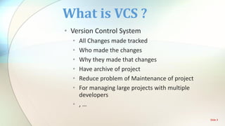 simple Introduction to git | PPT