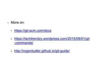 Introduction to git | PPT