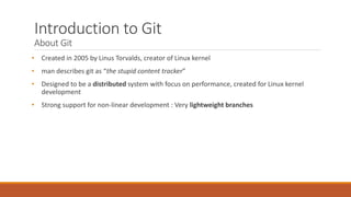 Introduction to git | PPT