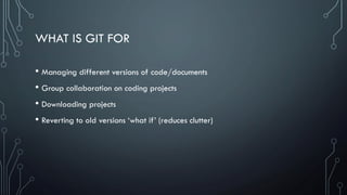 Fall18 Git presentation | PDF