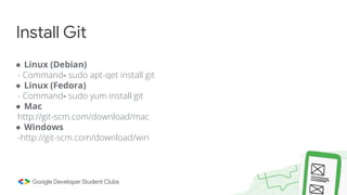 Introduction to Git and Github - Google Developer Student Clubs CET, Trivandrum | PPT