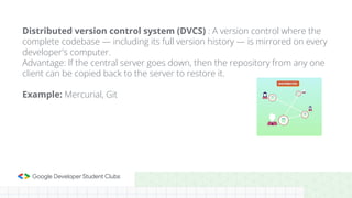 Introduction to Git and Github - Google Developer Student Clubs CET ...