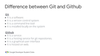 Introduction to Git and Github - Google Developer Student Clubs CET ...