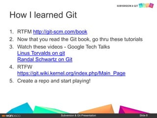 Introduction to git administration | PPT