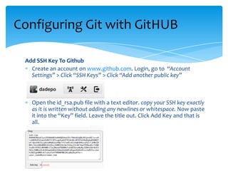 Introduction to git and github | PPT
